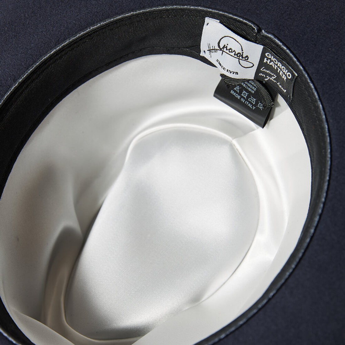 Fedora Hat Cashmere Henry Μπλε | ΚΑΠΕΛΑ GIORGIO HATTER